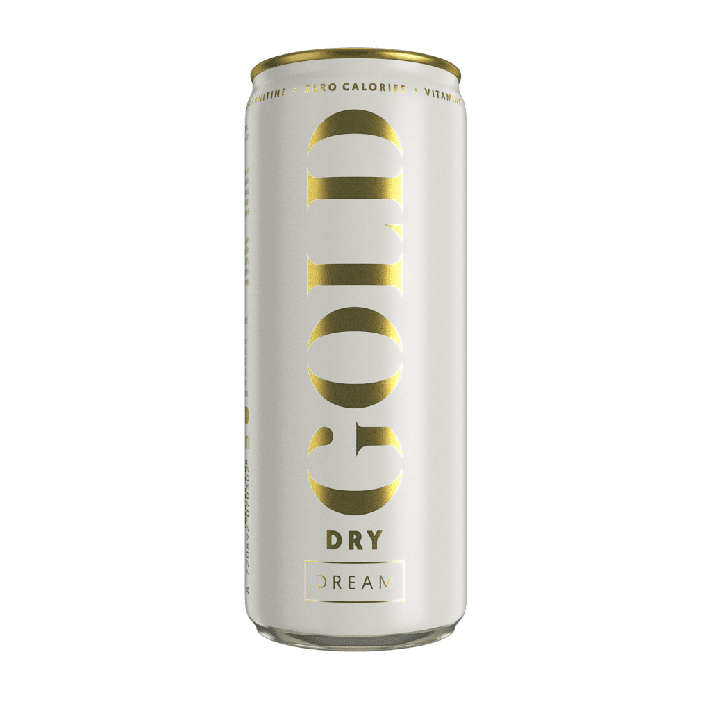 Gold Dry Dream Tray 24 Blikken - 250ml - Premium Soda