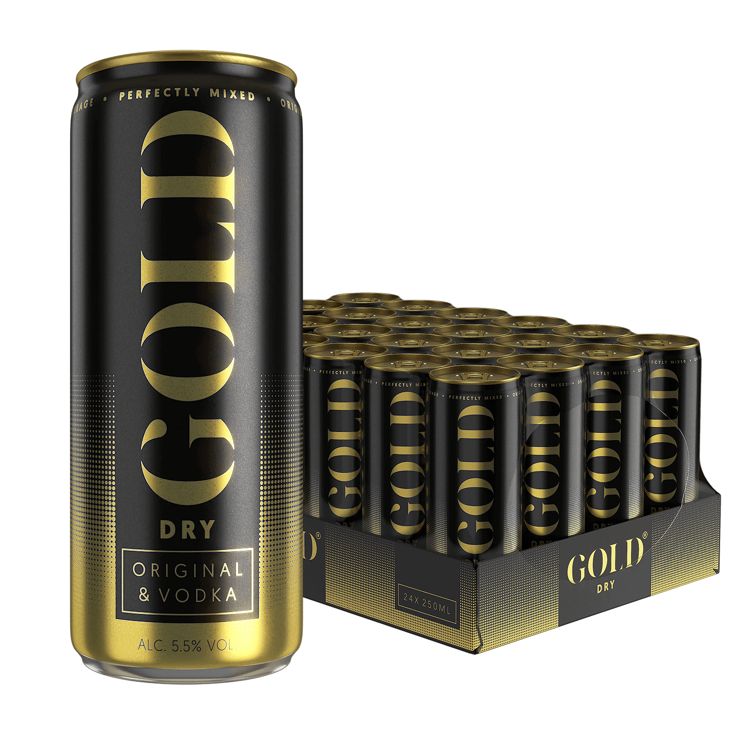 GOLD DRY: Original & Vodka Premix - Nooit Meer Naar Huis